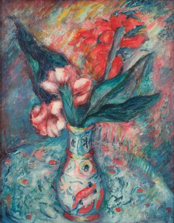Flowers in a Persian Vase by Alexis Preller | Strauss & Co