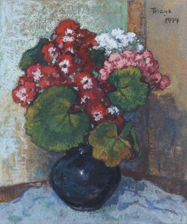 Malvas in Swart Pot by Conrad Theys | Strauss & Co