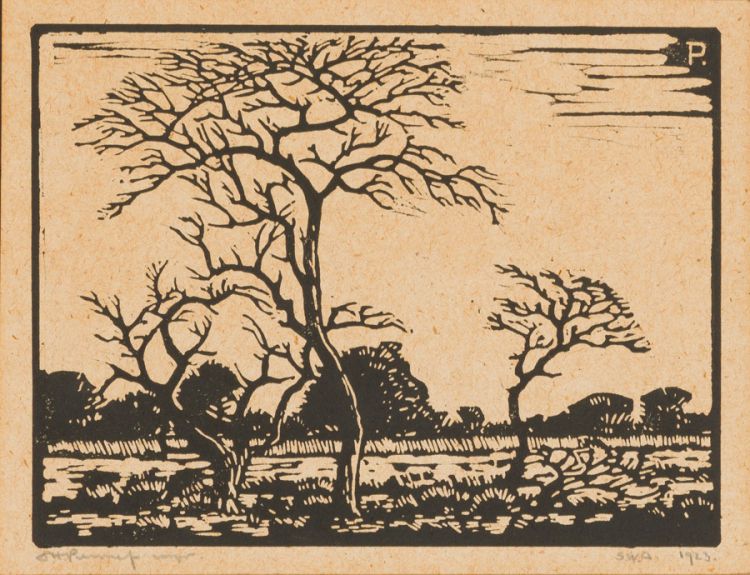 Doringboom In Veldlandskap (Nilant 92) by Jacob Hendrik Pierneef ...