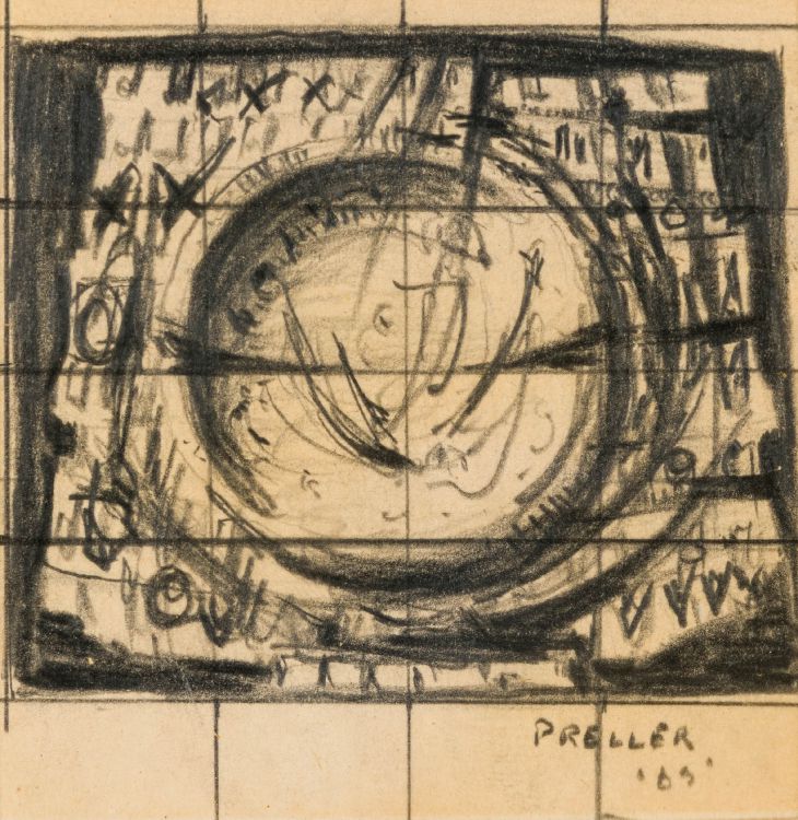 Sketch with Circular Composition by Alexis Preller | Strauss & Co