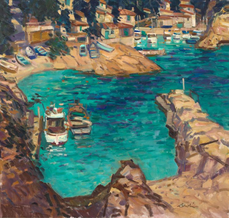 Inlet, Cote d'Azur by George Devlin | Strauss & Co