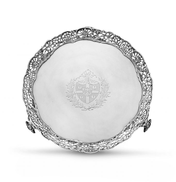 George III shaped circular salver, Walter Tweedie, London, 1766 ...