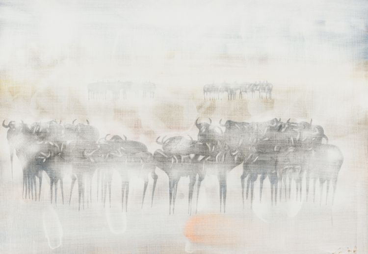 Herd of Wildebeest by Gordon Vorster | Strauss & Co