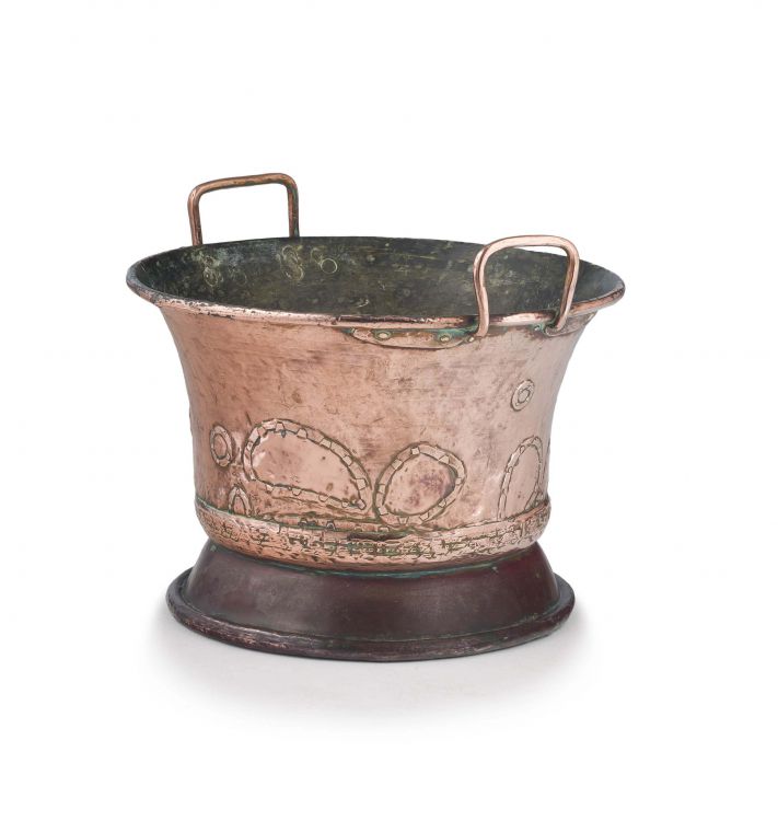 A copper two-handled vessel | Strauss & Co
