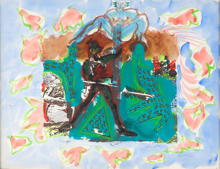 Abstract Composition with Figures II by Walter Battiss | Strauss & Co