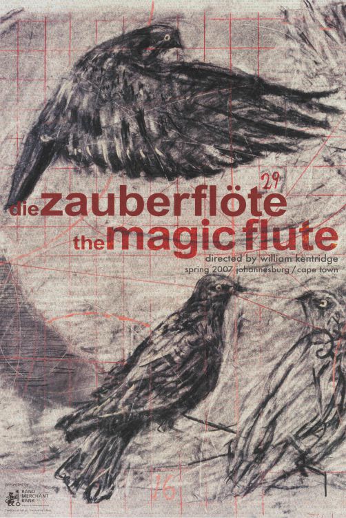 The Magic Flute, poster by William Kentridge | Strauss & Co