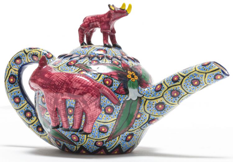 Rhino Teapot by Ardmore Ceramic Studio | Strauss & Co