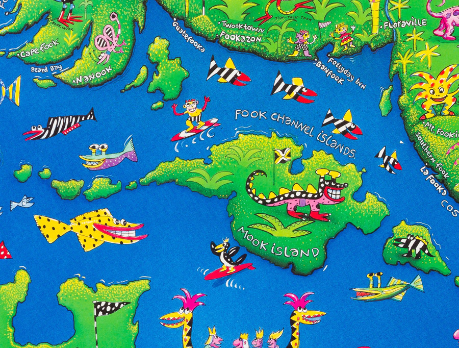 Fook Island Map by Norman Catherine | Strauss & Co