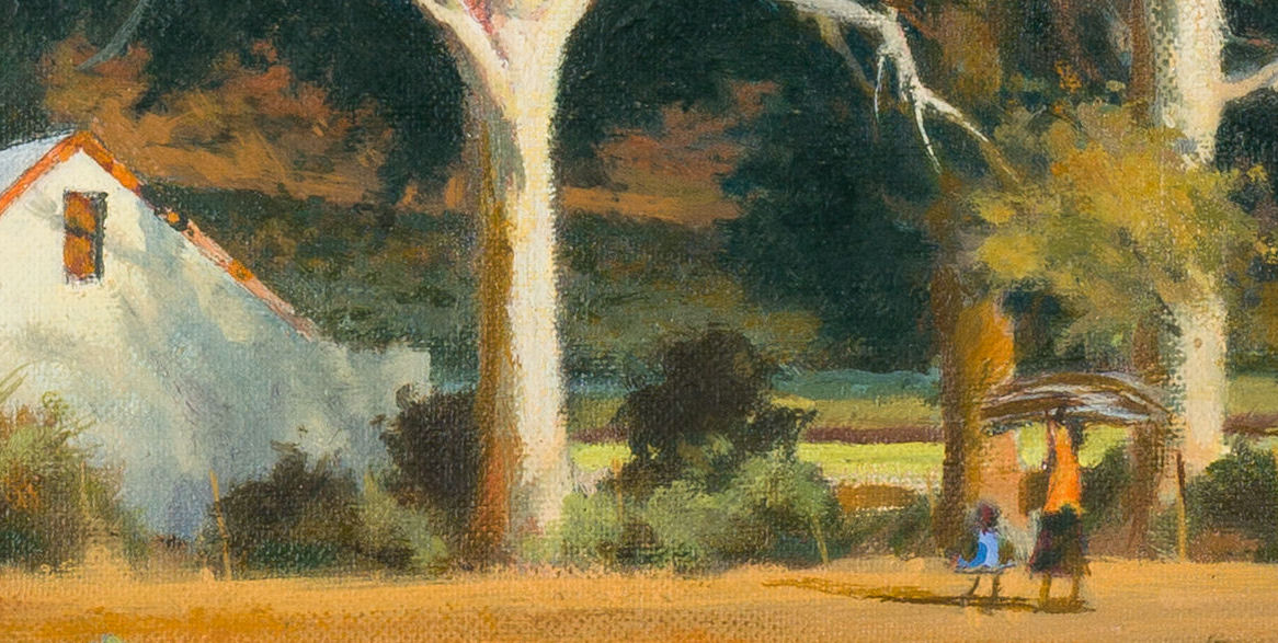 Farmhouse with Gumtrees by Alfred Gundersen | Strauss & Co
