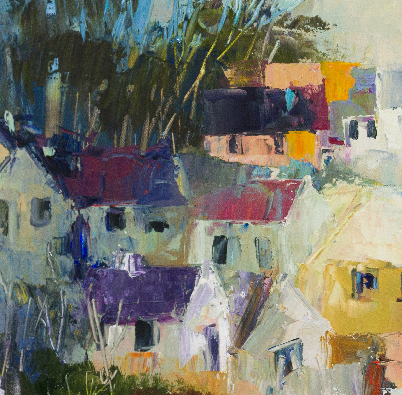 Village Scene by Margaret Gradwell | Strauss & Co