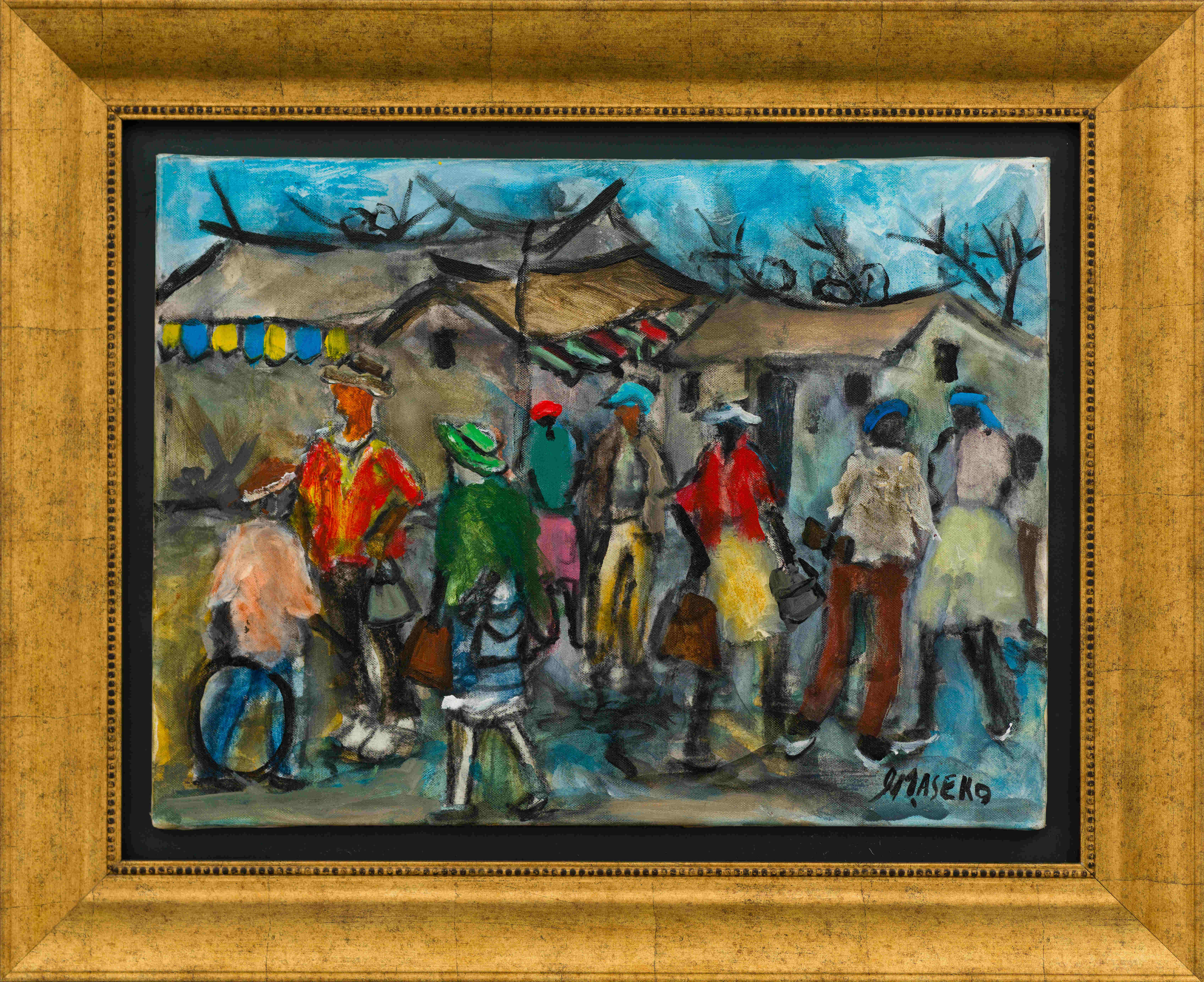 Township Scene by Joe Maseko | Strauss & Co