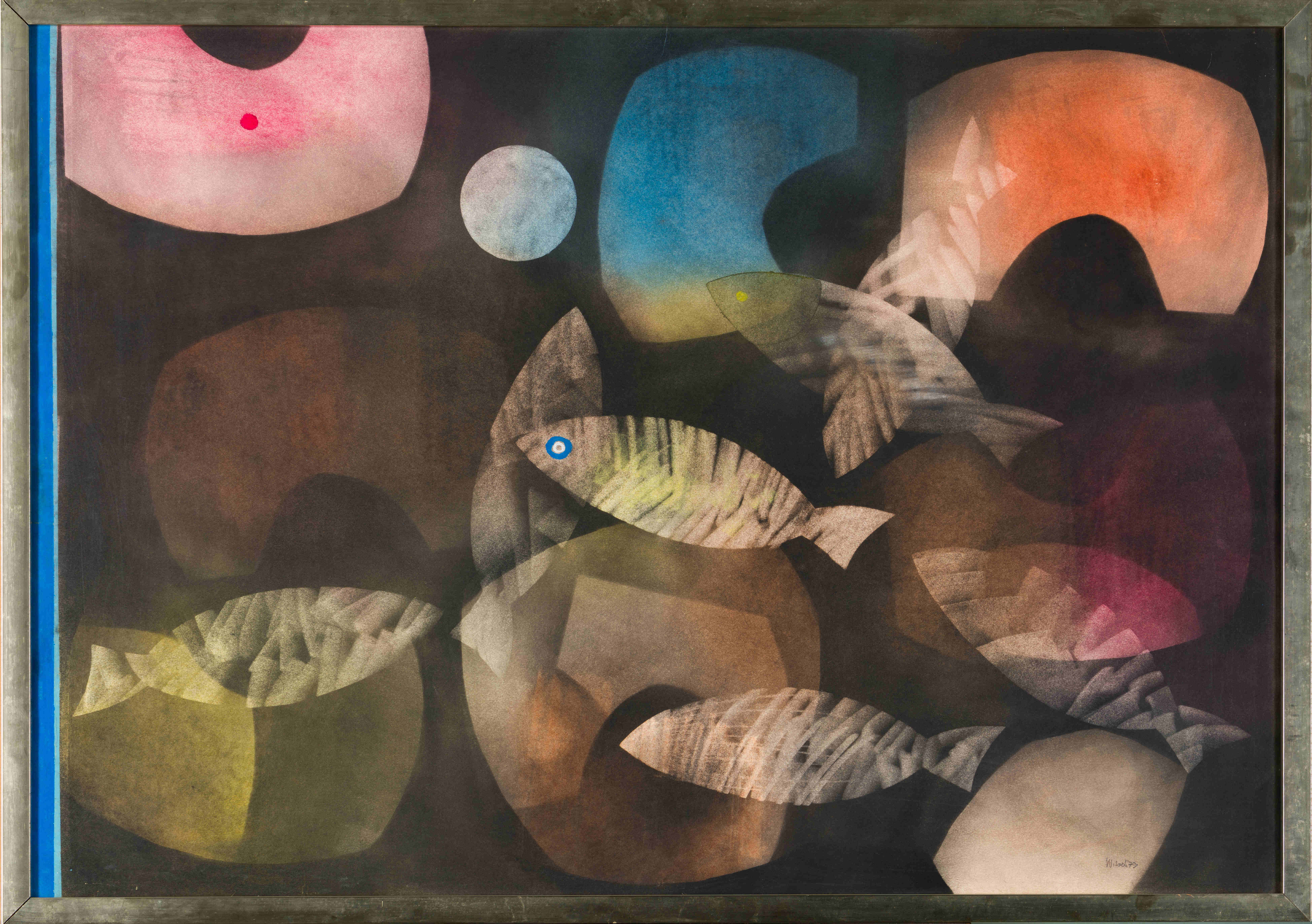 Fish in an Abstract Composition by Winston Churchill Masakeng Saoli ...