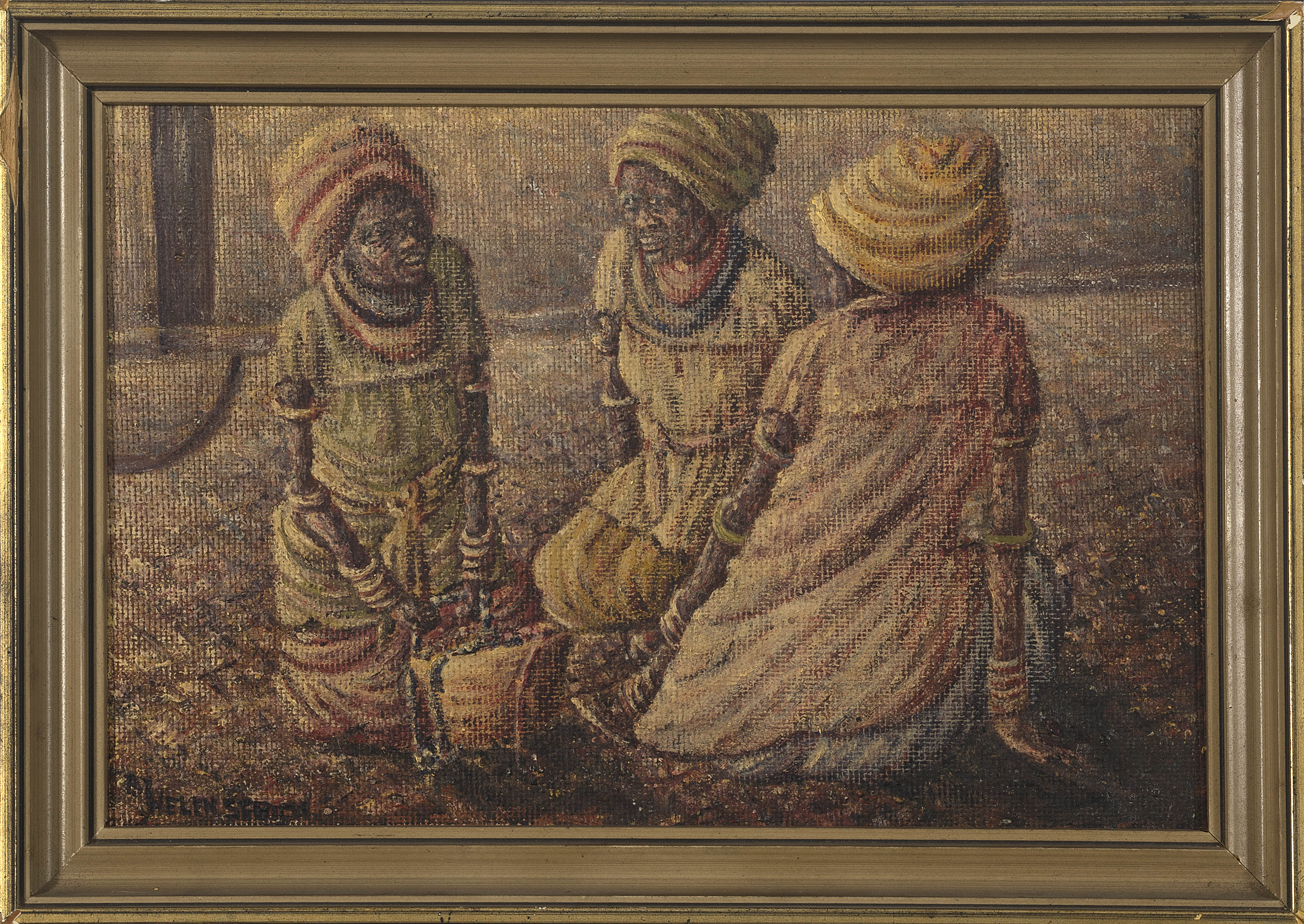 Women Discusing at Home (sic) by Mmakgabo Mmapula Helen Sebidi ...