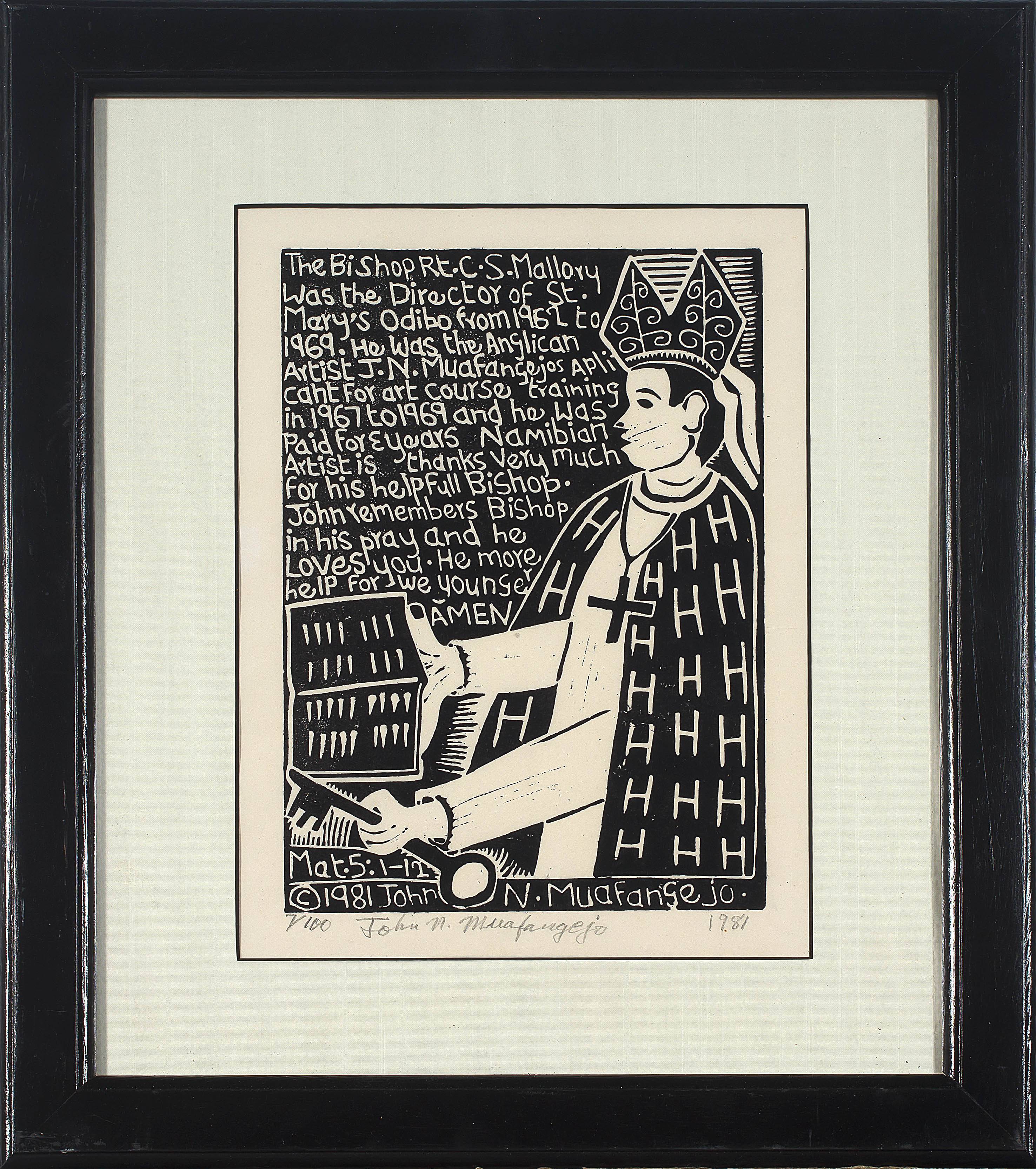 The Bishop Rt. C.S. Mallory by John Muafangejo | Strauss & Co