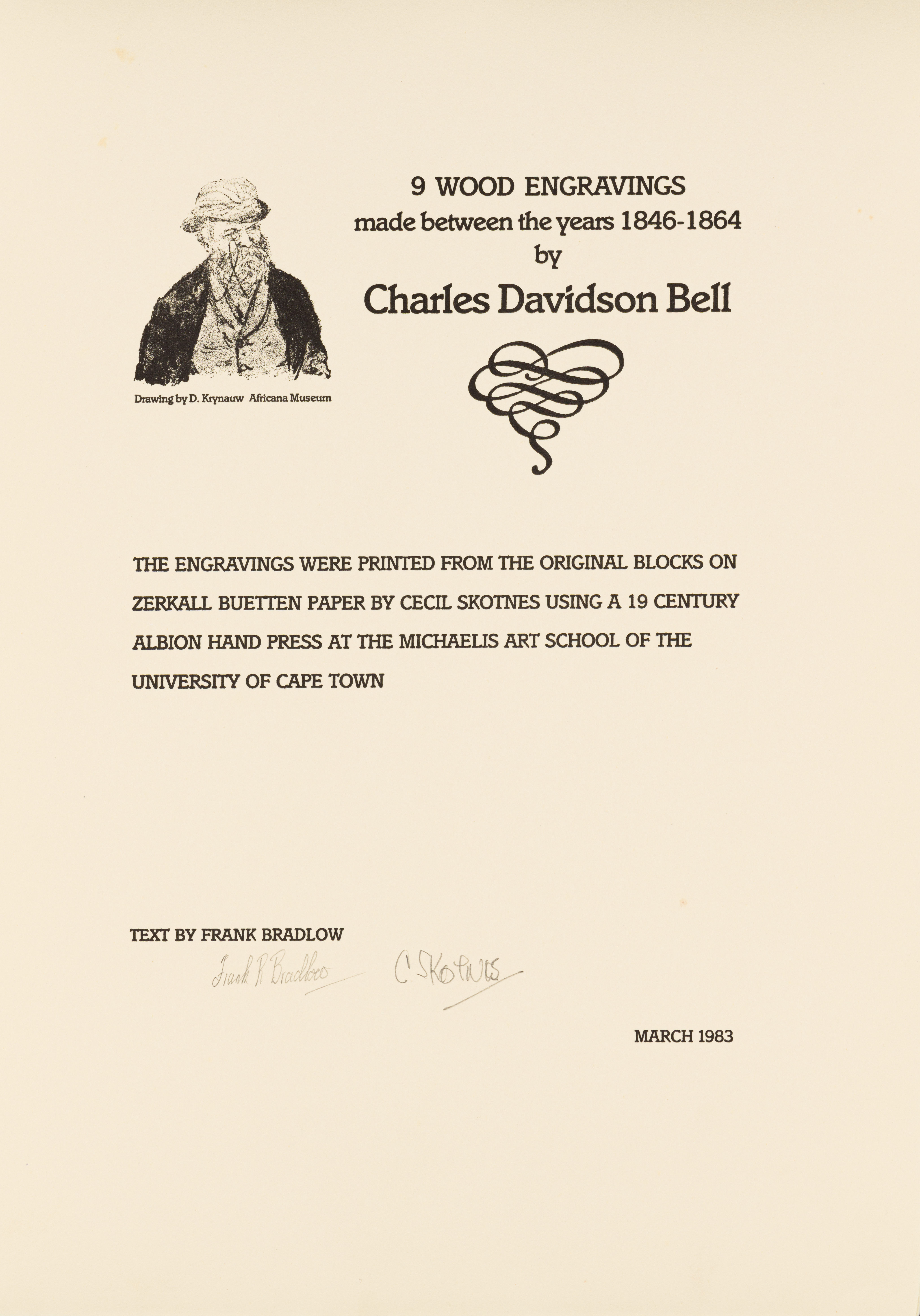 Wood Engravings, portfolio by Charles Davidson Bell | Strauss & Co