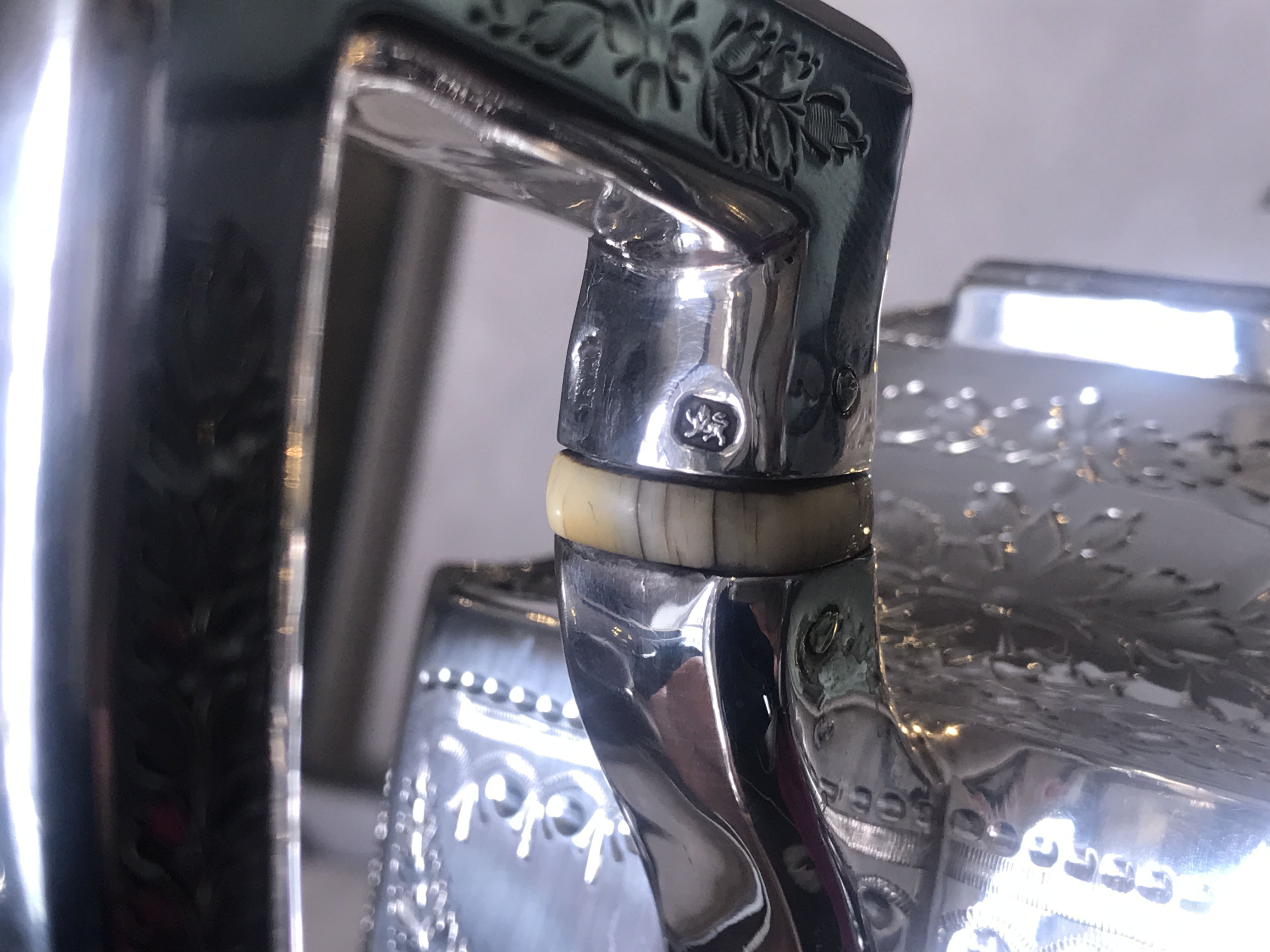 A Victorian silver four-piece tea service, Atkin Brothers, Sheffield ...