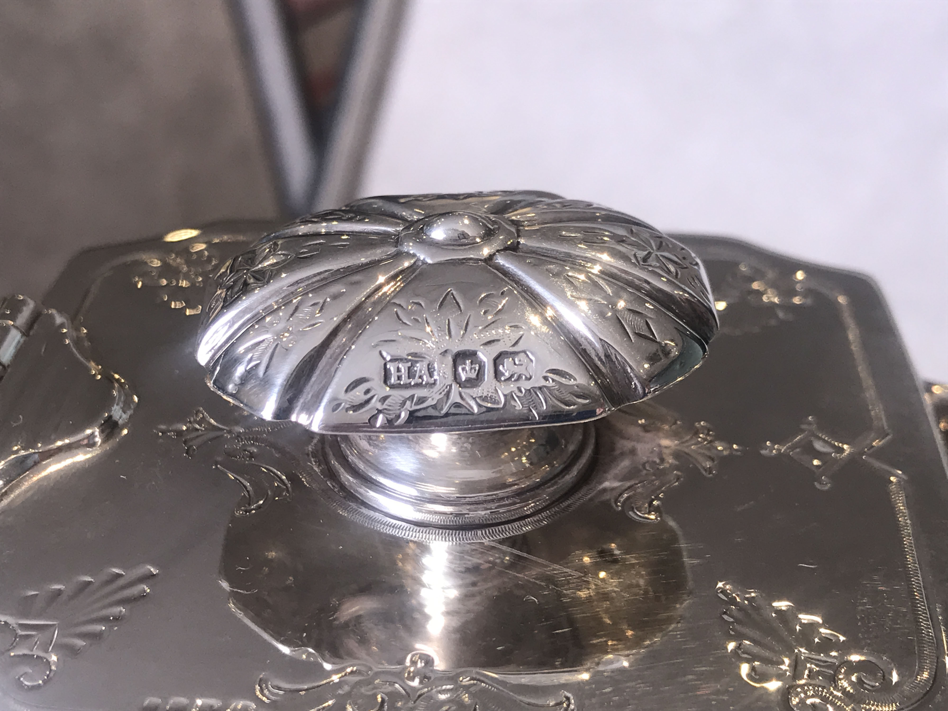 A Victorian silver four-piece tea service, Atkin Brothers, Sheffield ...