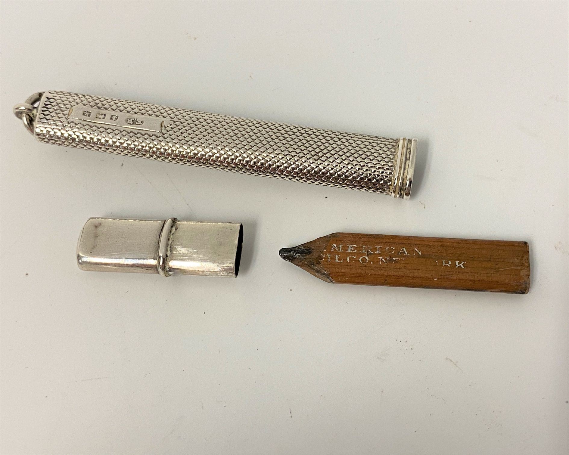 An Edward VII silver pencil case, E Baker & Son, Birmingham, 1907 ...
