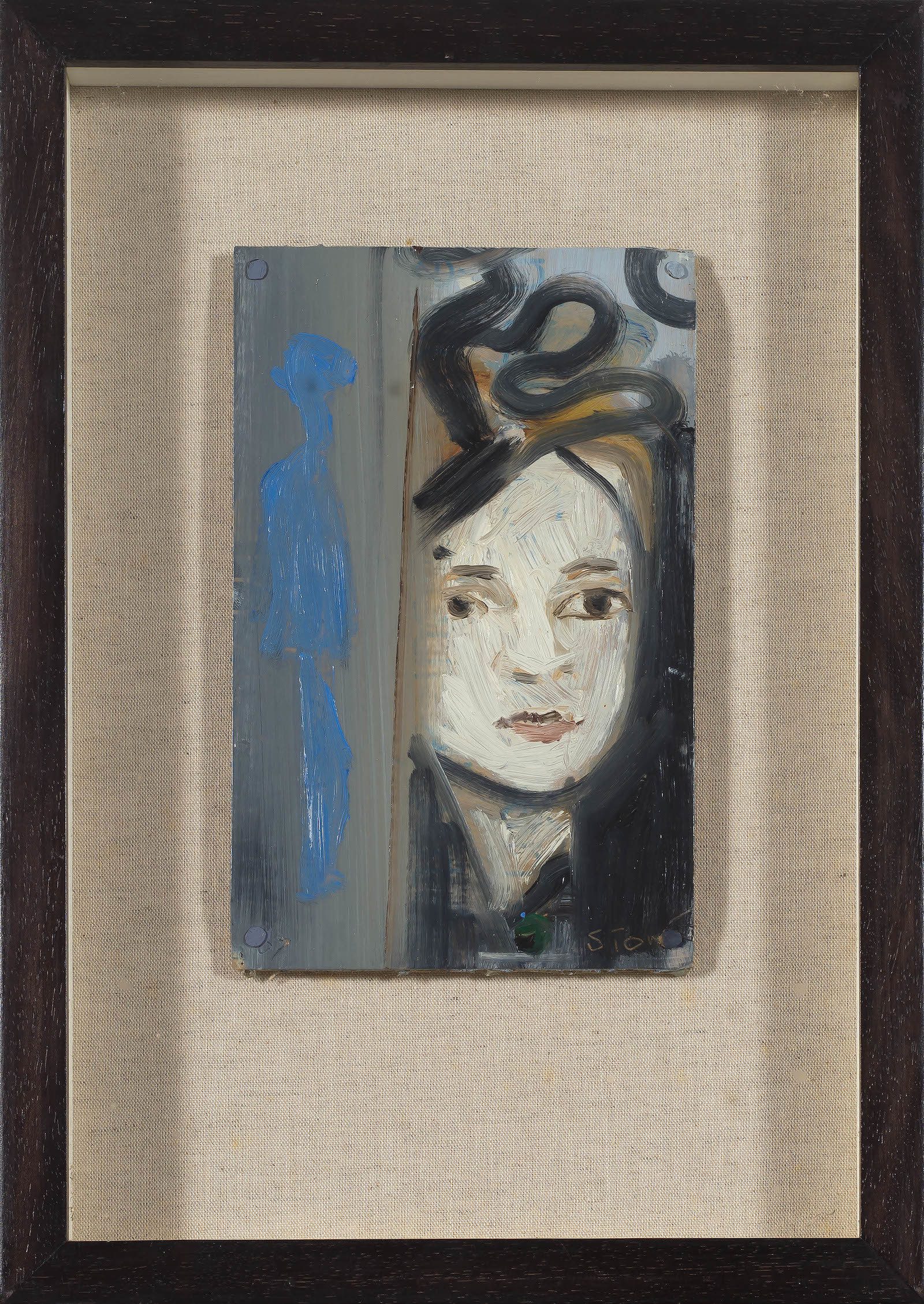 White Face & Blue Figure by Simon Stone | Strauss & Co