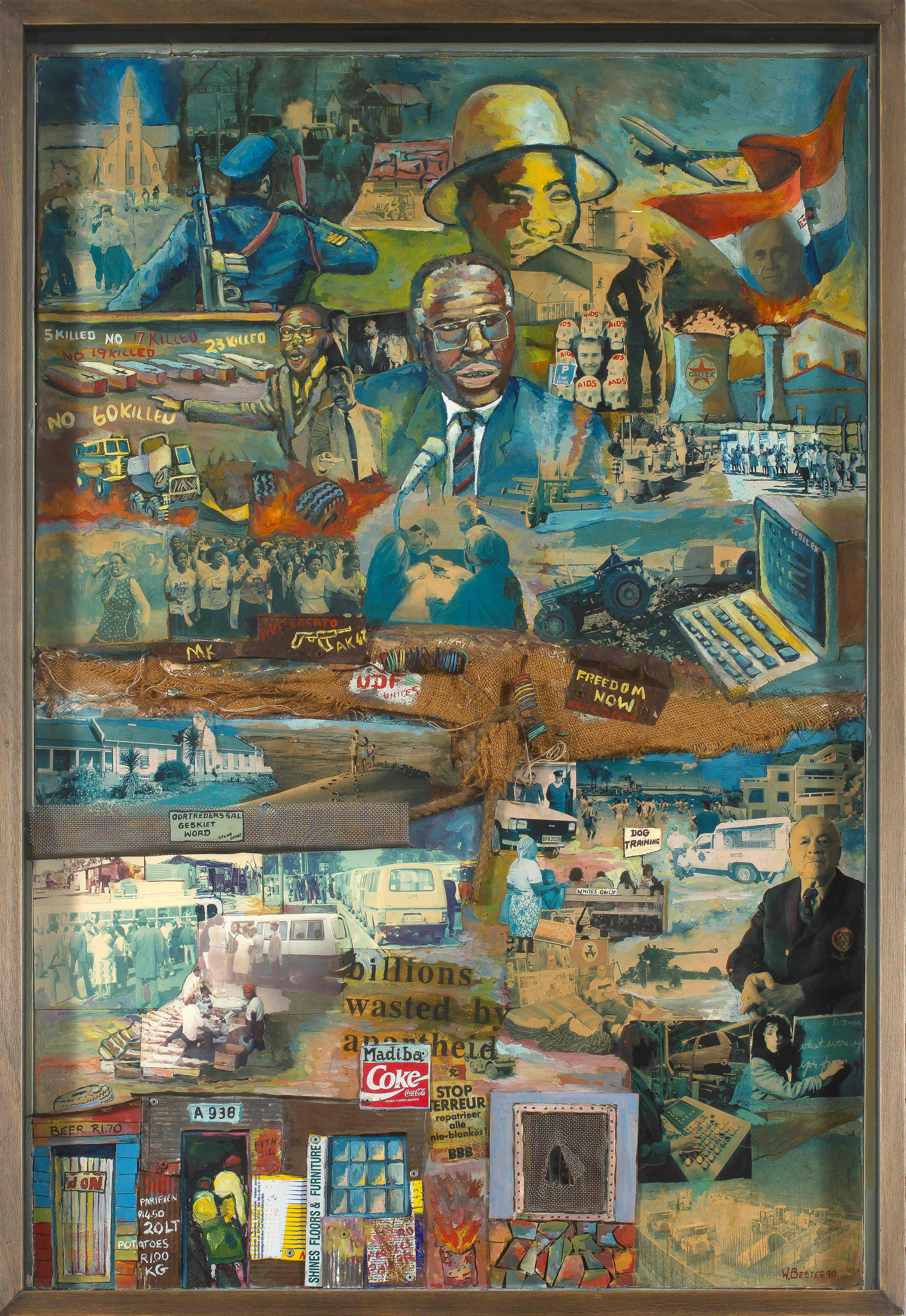 Political Collage by Willie Bester | Strauss & Co