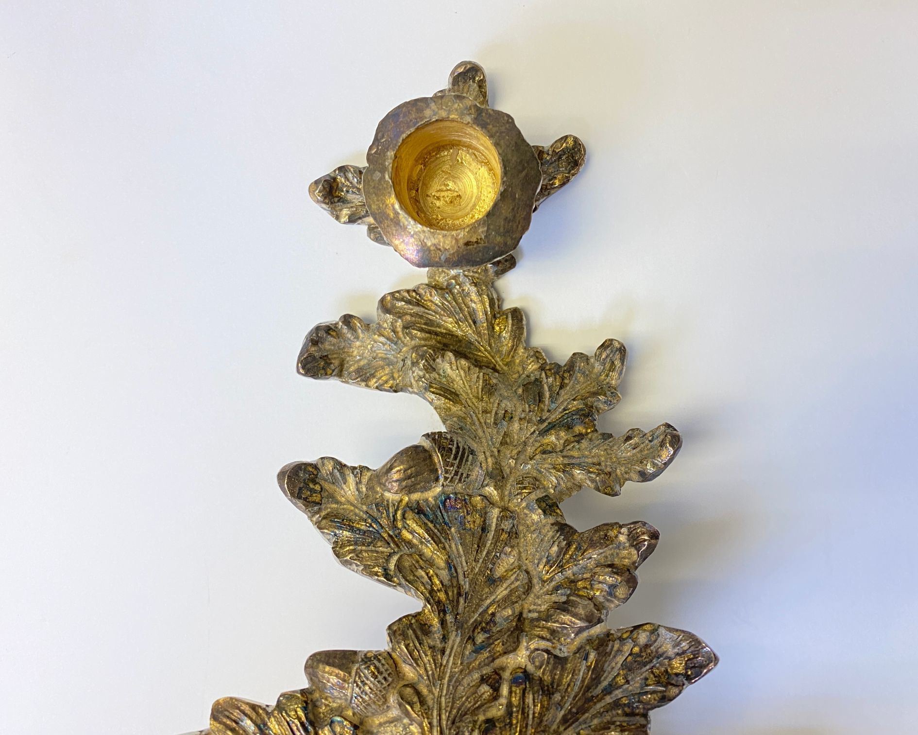 An Italian silver-plated gilt three-light centrepiece, Franco Lagini ...