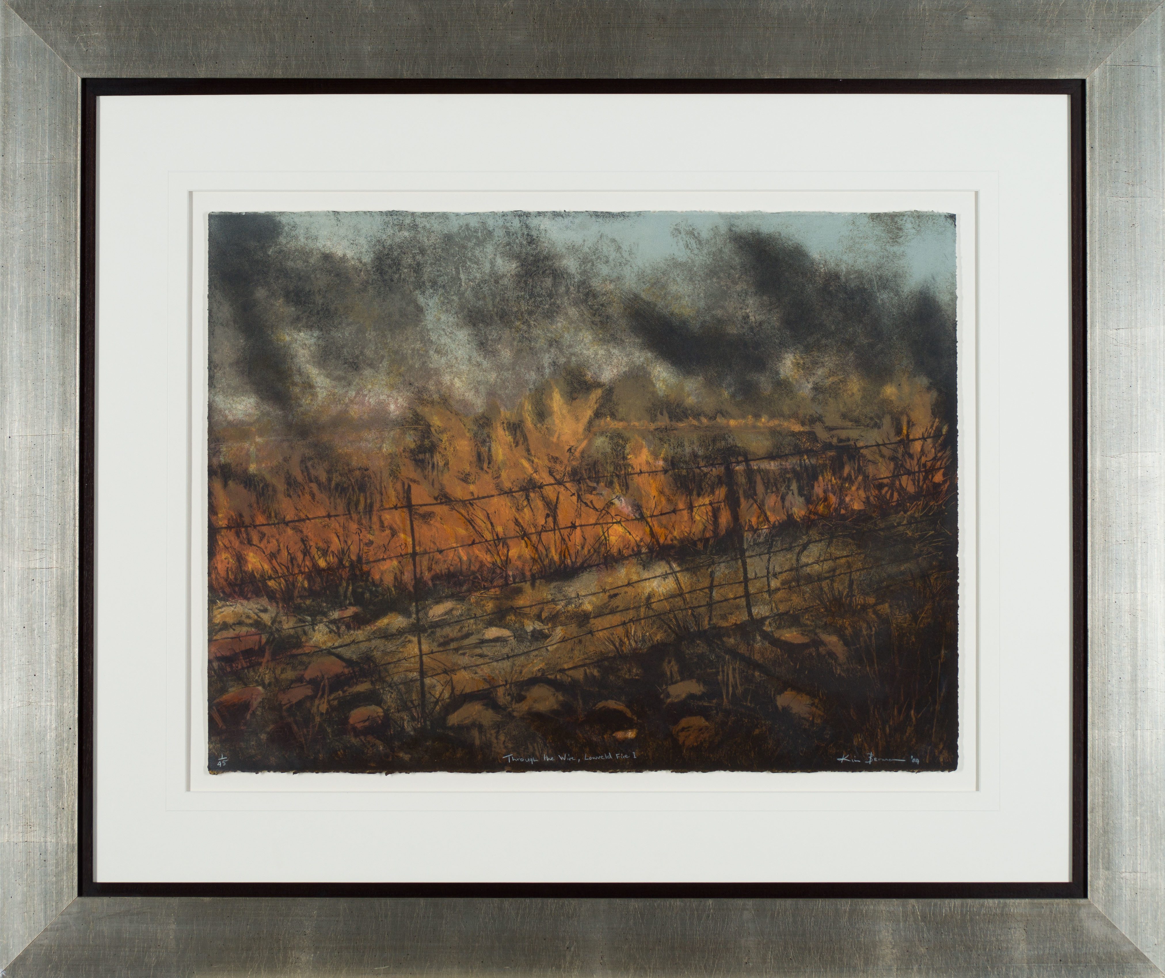 Through the Wire: Lowveld Fire I by Kim Berman | Strauss & Co
