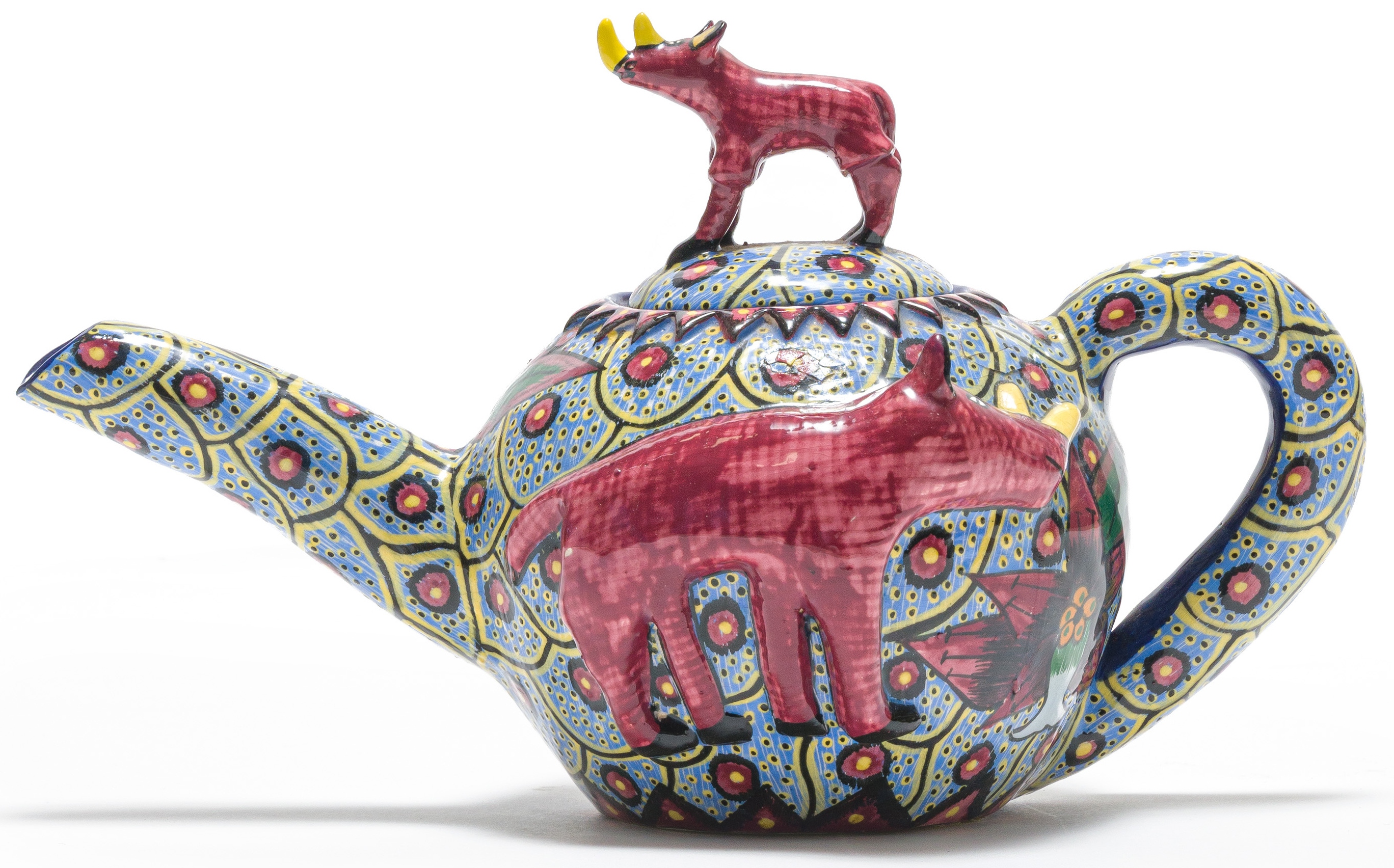 Rhino Teapot by Ardmore Ceramic Studio | Strauss & Co