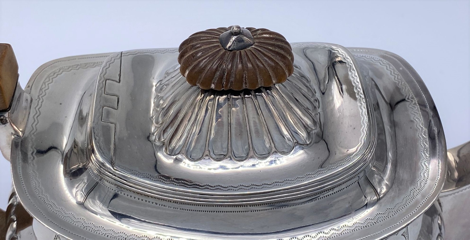 A George III silver teapot, James Tookey, London, 1805 | Strauss & Co